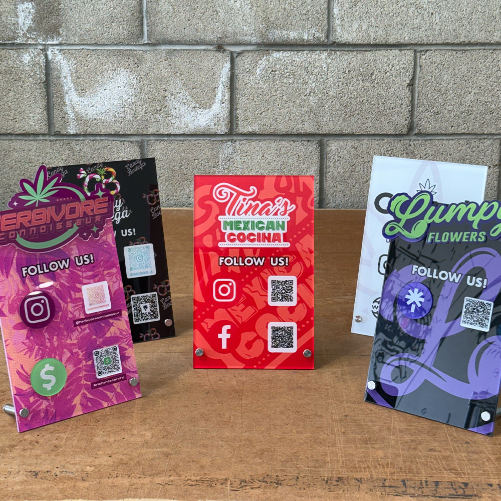 Custom QR Code Tabletop Display – MoodTrays