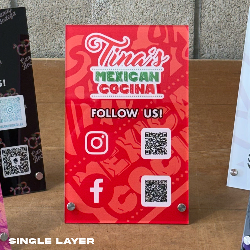 Custom QR Code Tabletop Display – MoodTrays